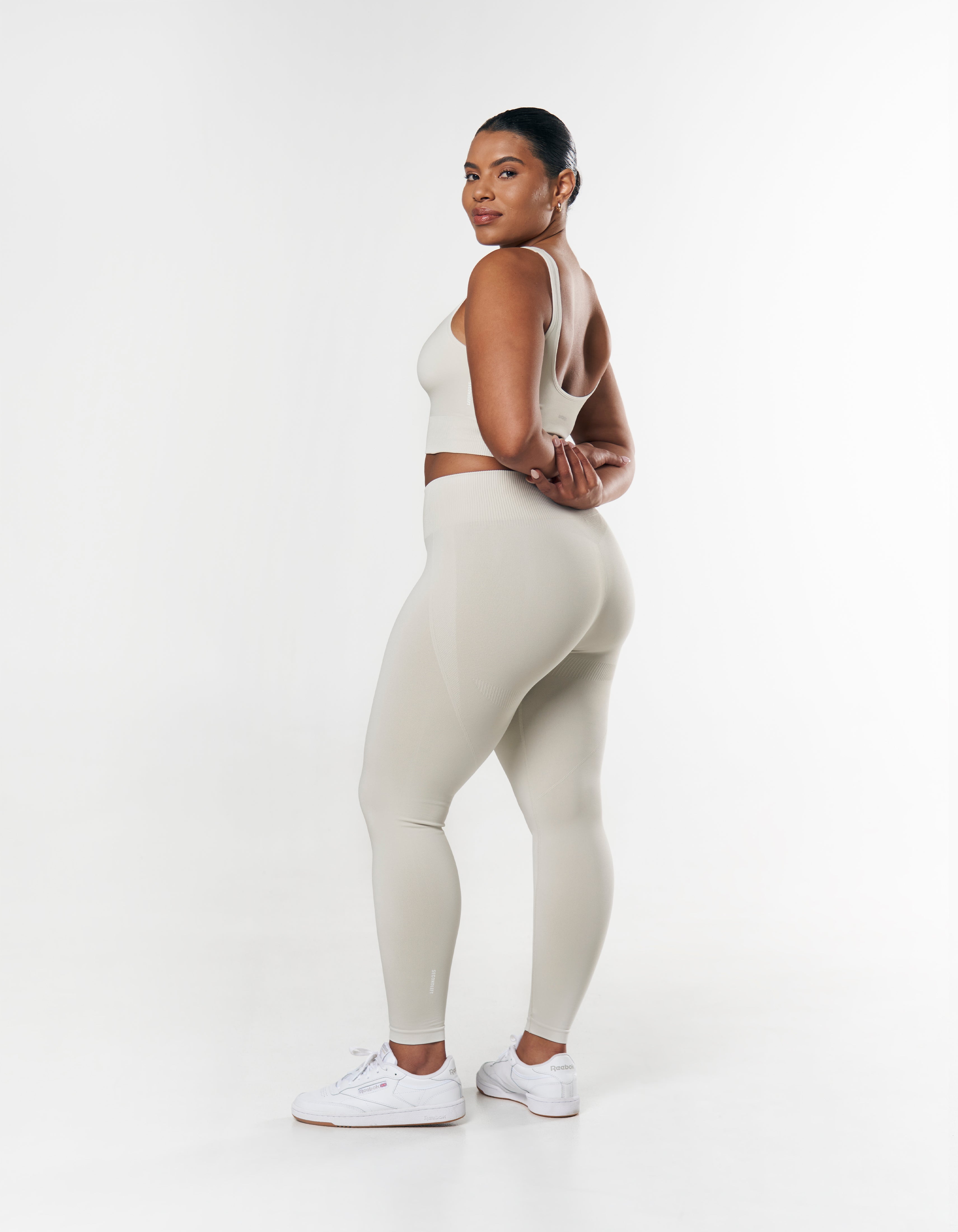 Seamless Low back Crop - Dove – SECONDLEFT