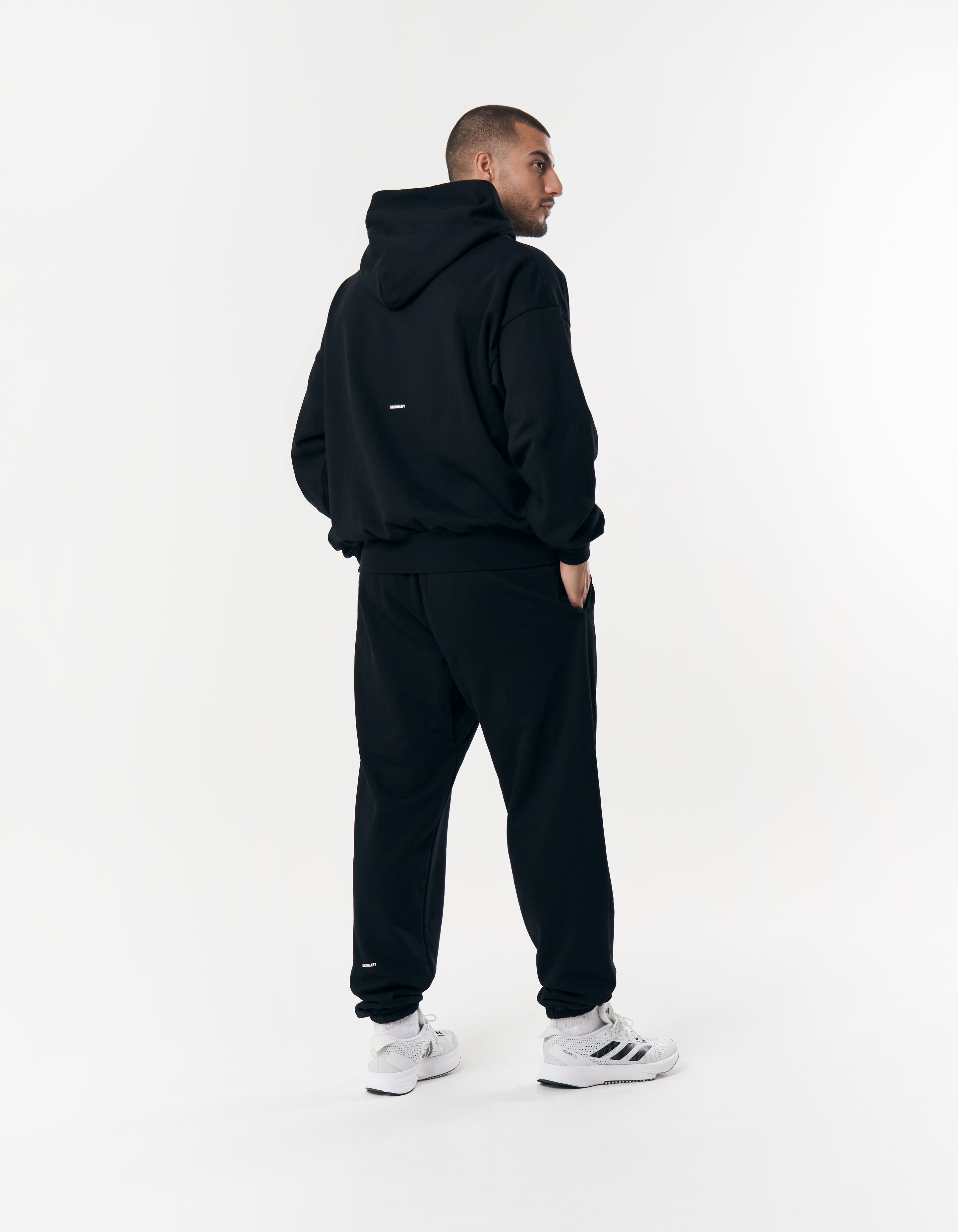 Essential Hoodie - Black – SECONDLEFT