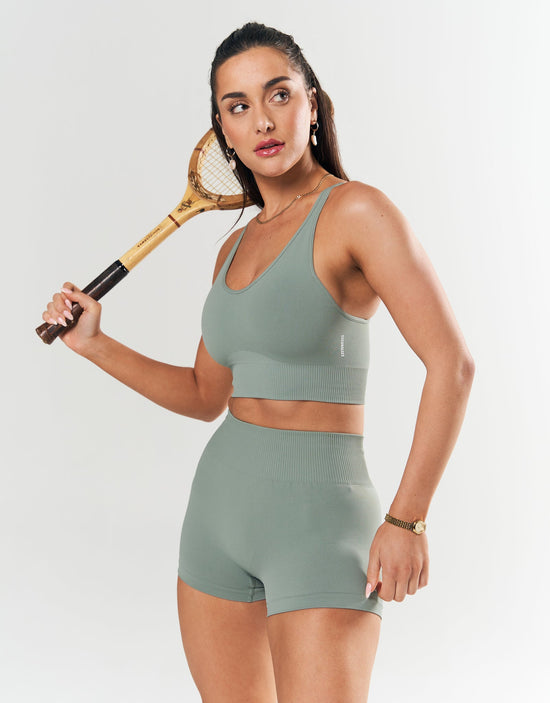 Seamless Mini Biker Shorts - Blue – SECONDLEFT