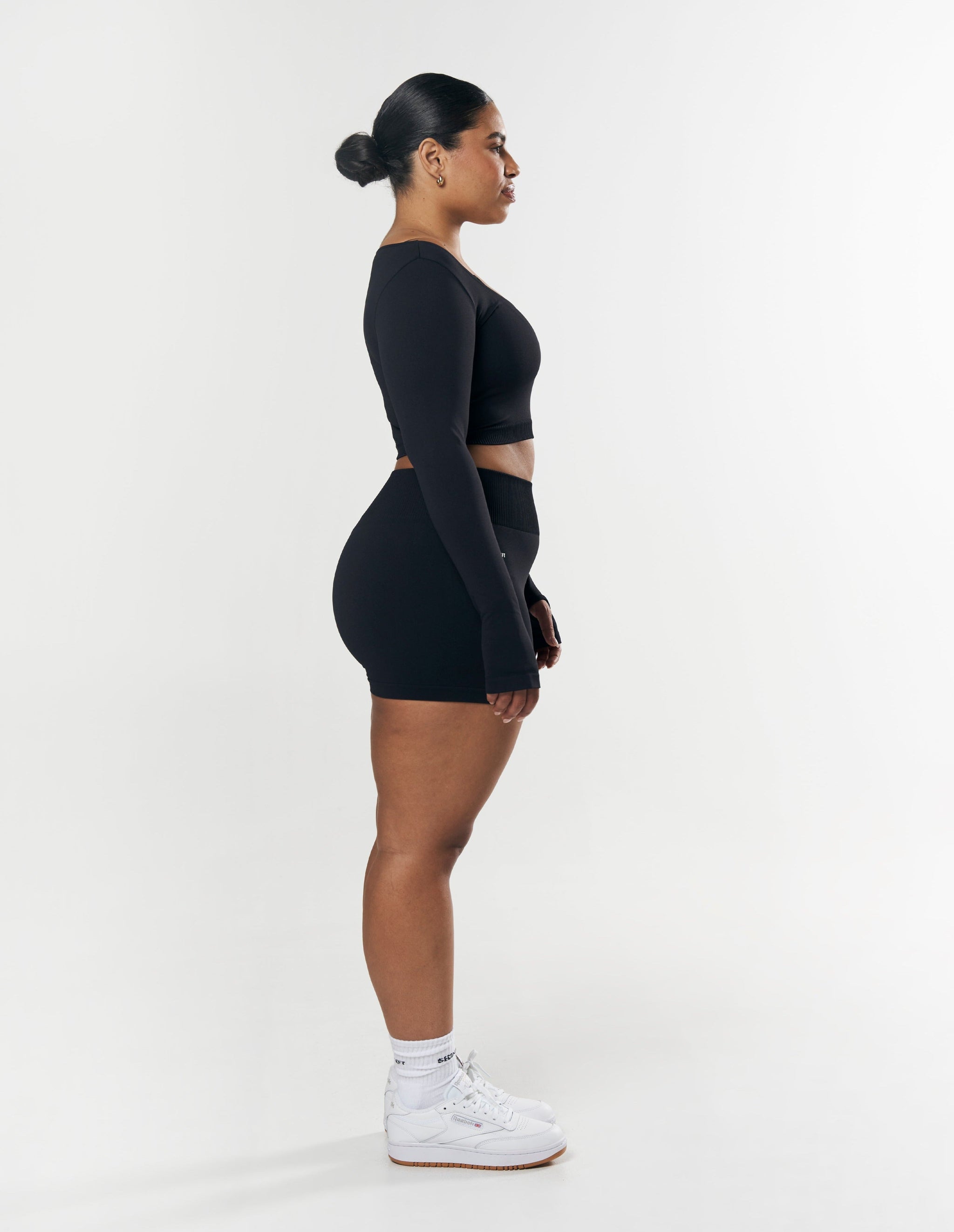 Seamless Mini Biker Shorts - Black – SECONDLEFT