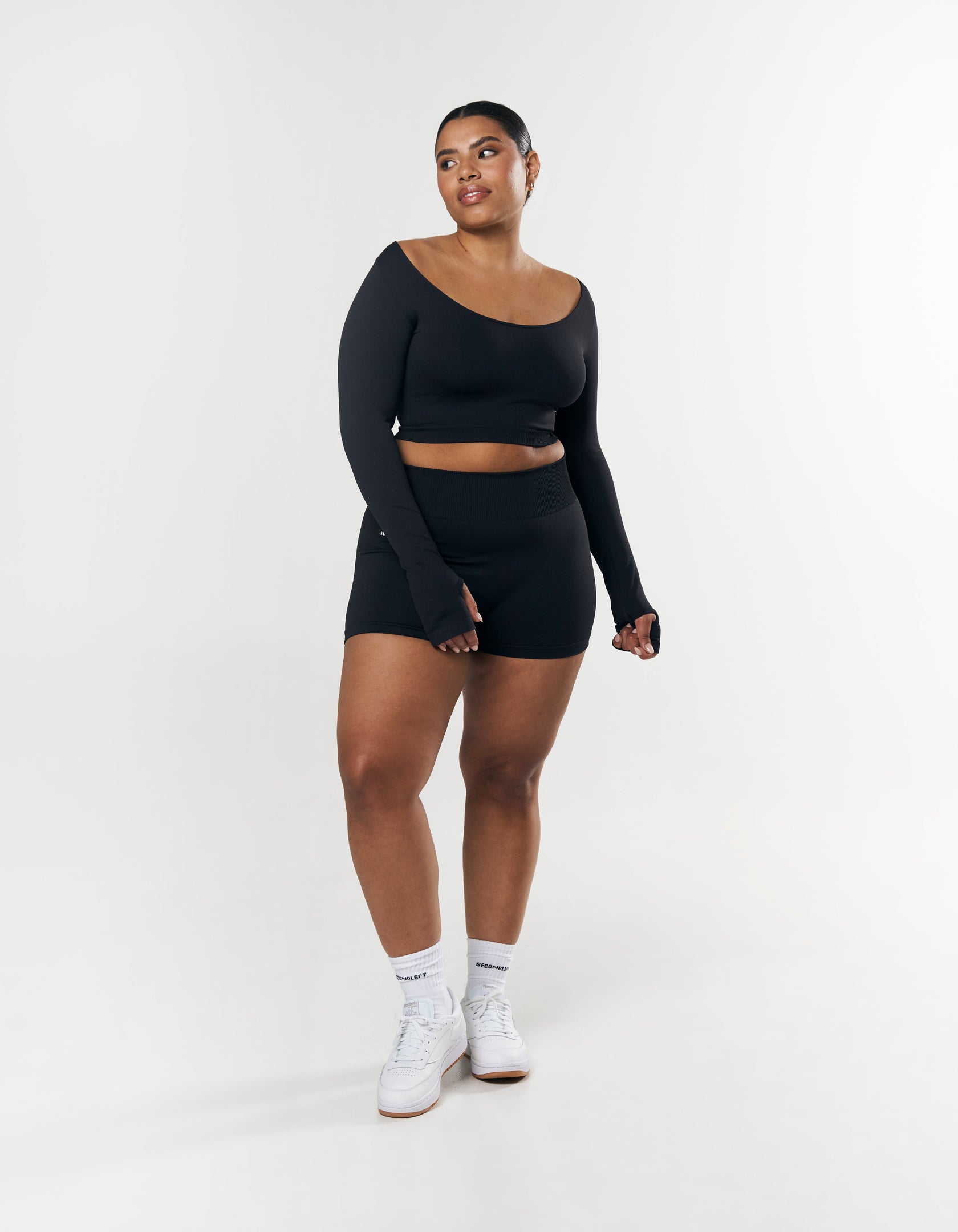 Seamless Mini Biker Shorts - Black – SECONDLEFT