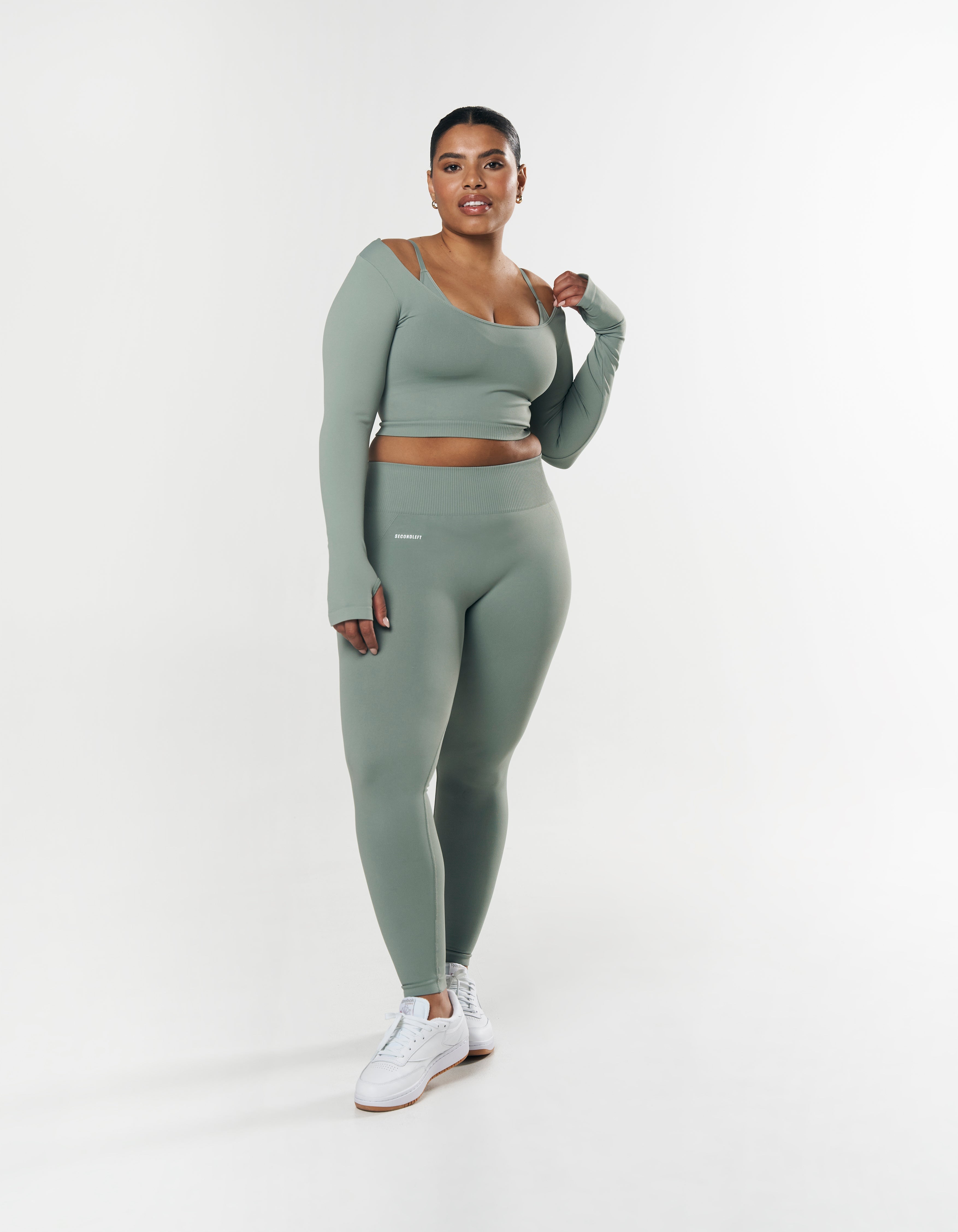 Seamless Full Length Tights - Blue – SECONDLEFT